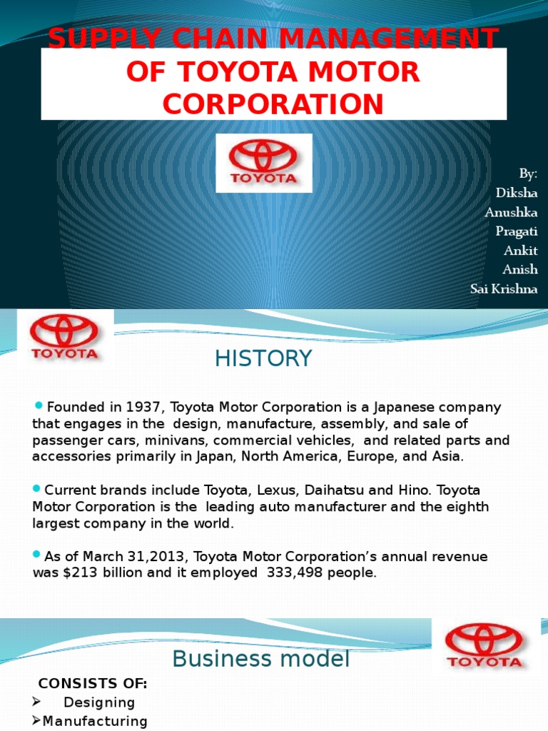 SCM Toyota | PDF | Toyota | Supply Chain
