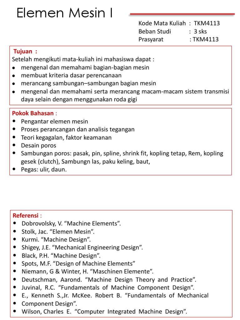 Introduction To Machine Elements 1 PDF | PDF | Axle | Machines