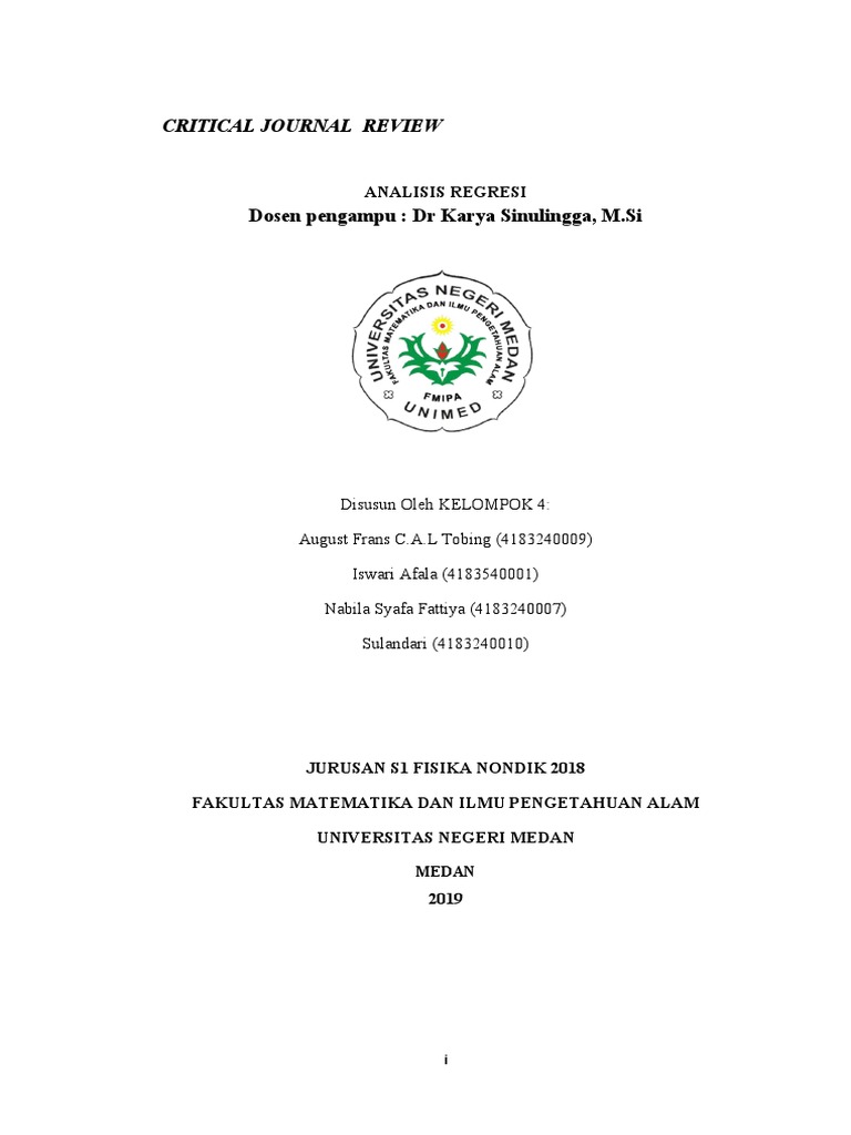 Critical Journal Review | PDF