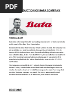 Introduction and History of Bata Shoe | PDF | Shoe | Retail