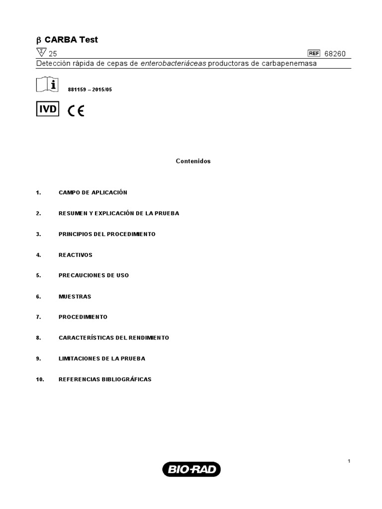 Beta Carba | PDF | Microbiología | Biología