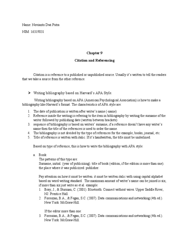 APA | PDF | Citation | Apa Style