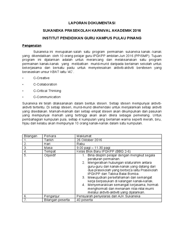LAPORAN DOKUMENTASi Sukaneka | PDF