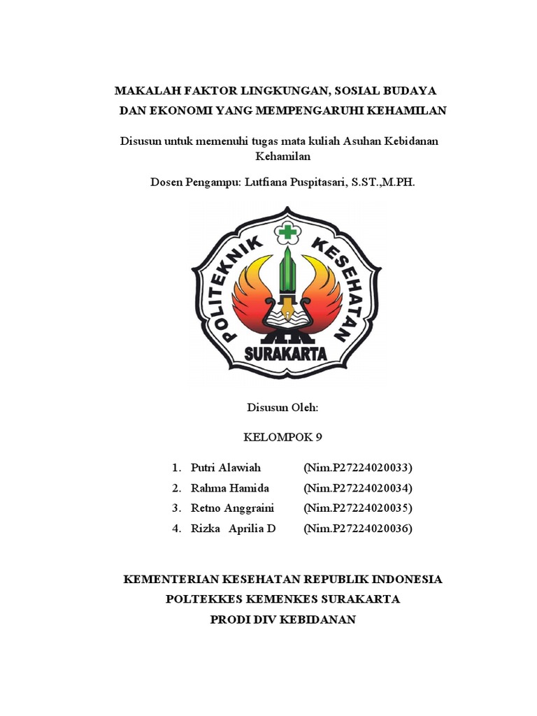 Makalah Faktor Yang Mempengaruhi Kehamilan | PDF | Pengembangan Diri