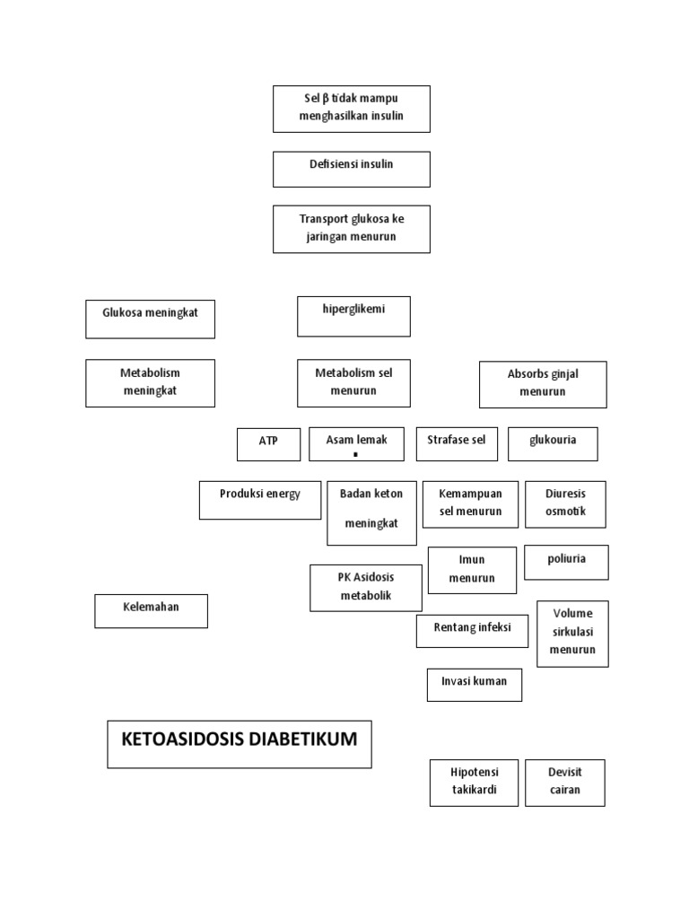 Mind Mapping Ketoasidosis Diabetikum Kel.3 | PDF