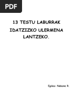Irakurketa Ulermena Lantzeko Fitxak | PDF