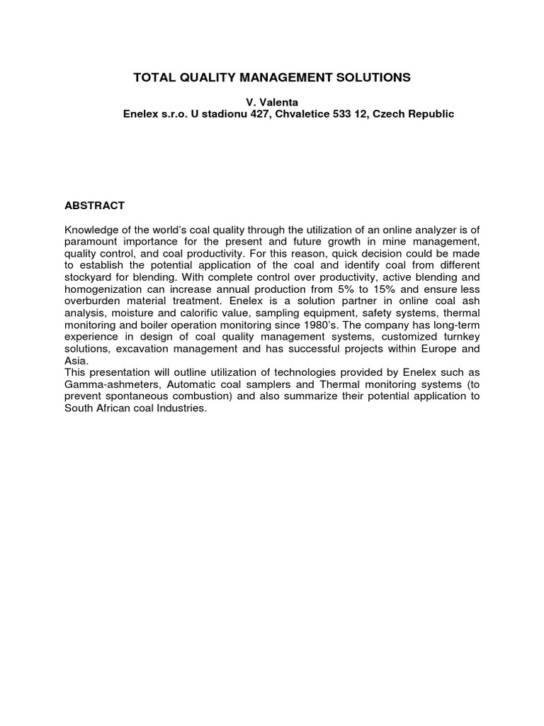 Coal Management System | PDF | Coal | Mining