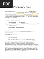 Sample Promissory Note Template Philippines | PDF | Promissory Note ...
