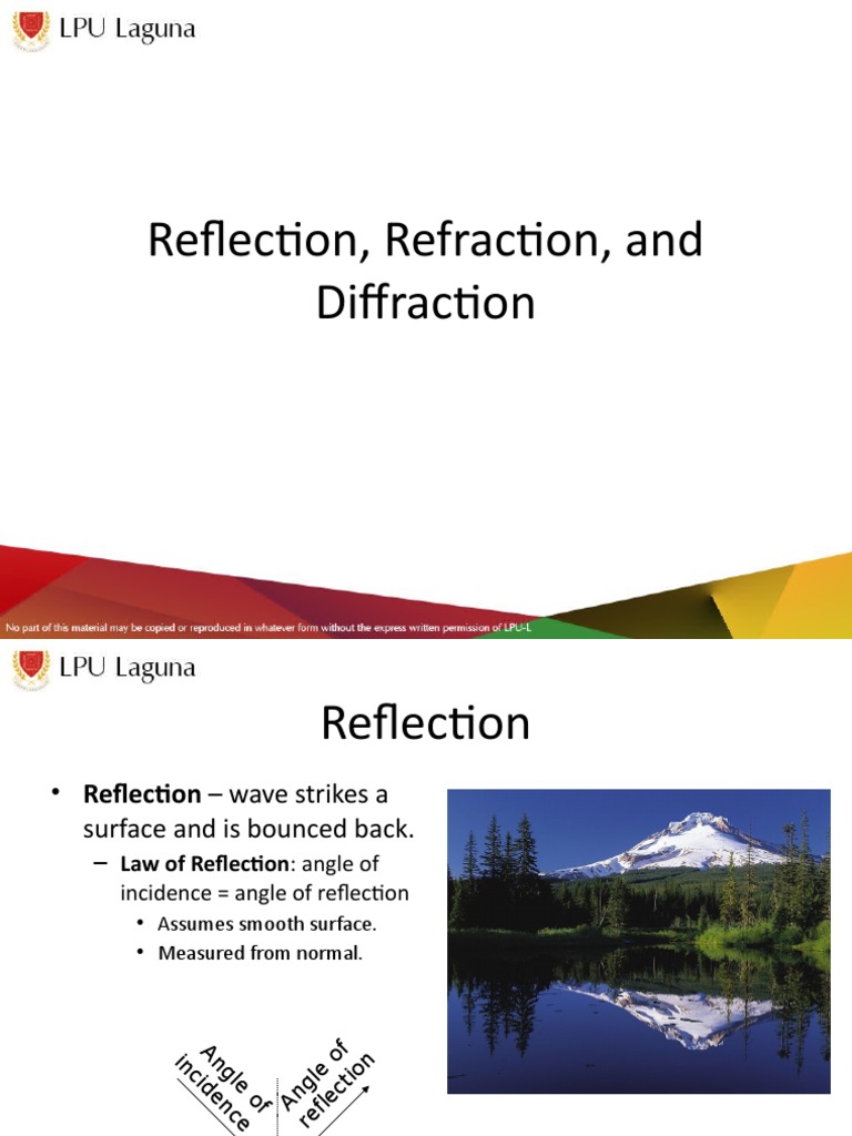 Reflection Refraction | PDF | Refraction | Reflection (Physics)