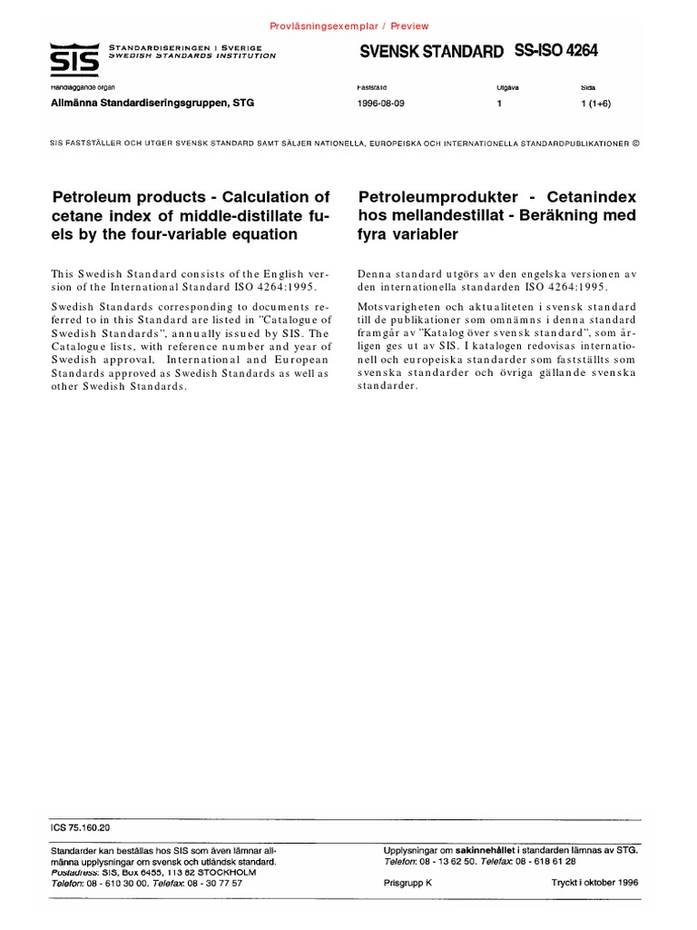 SS Iso 4264 en PDF | PDF | Petroleum | Fuels