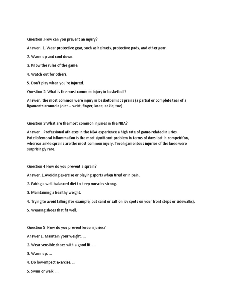 Basketball Question Paper. | Download Free PDF | Tournament | Knee