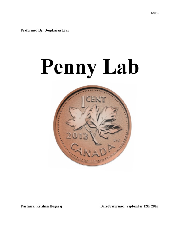 Penny Lab | Download Free PDF | Experiment | Drop (Liquid)