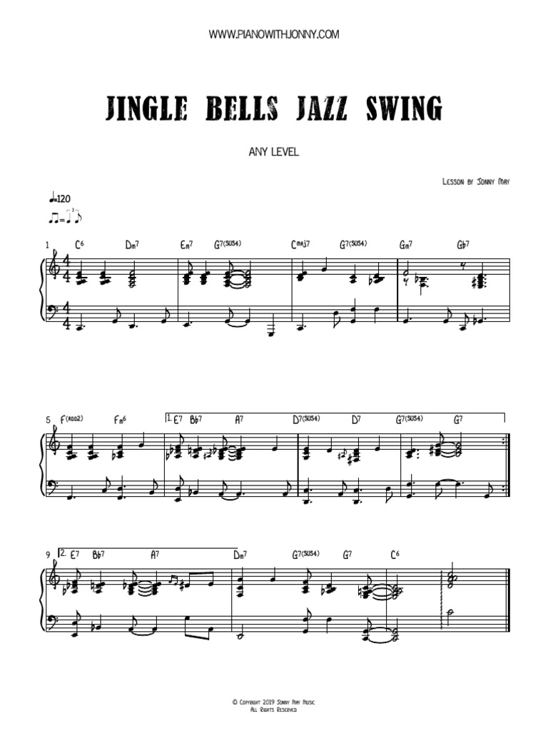 Jingle Bells Jazz Swing PDF | PDF | Divertissement (Général)