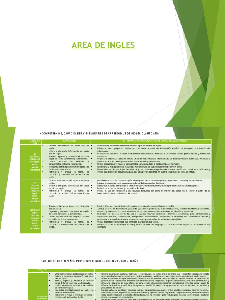 COMPETENCIAS | PDF | Idioma en Inglés | Información