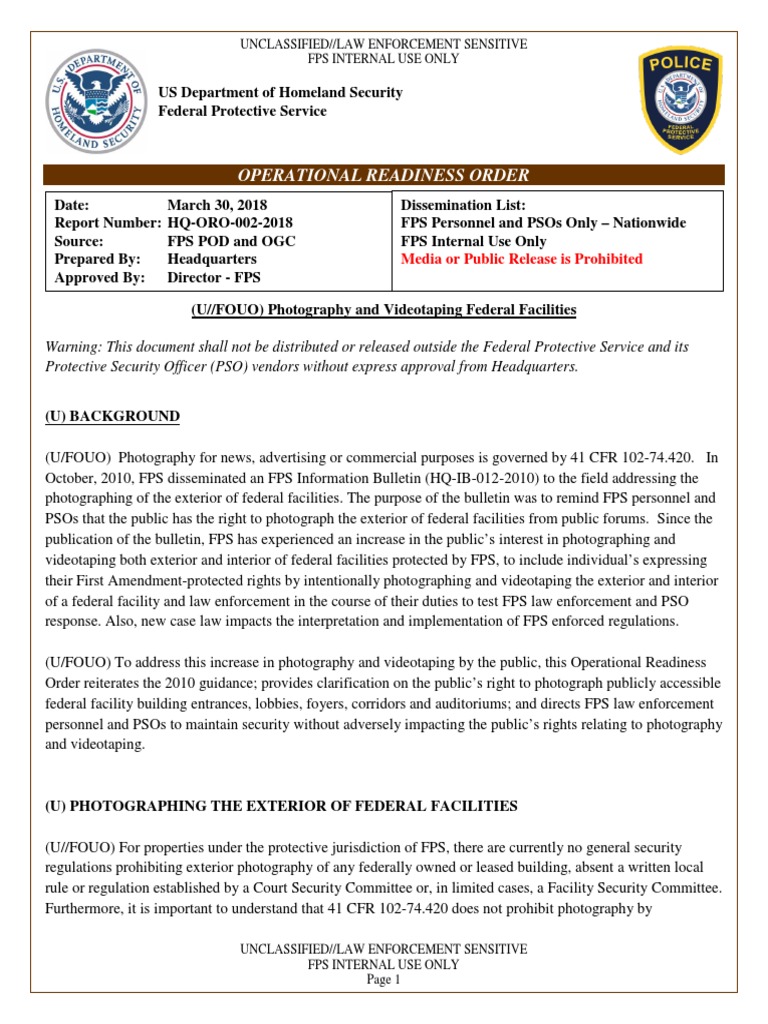2018 DHS Memo | PDF | Classified Information In The United States ...