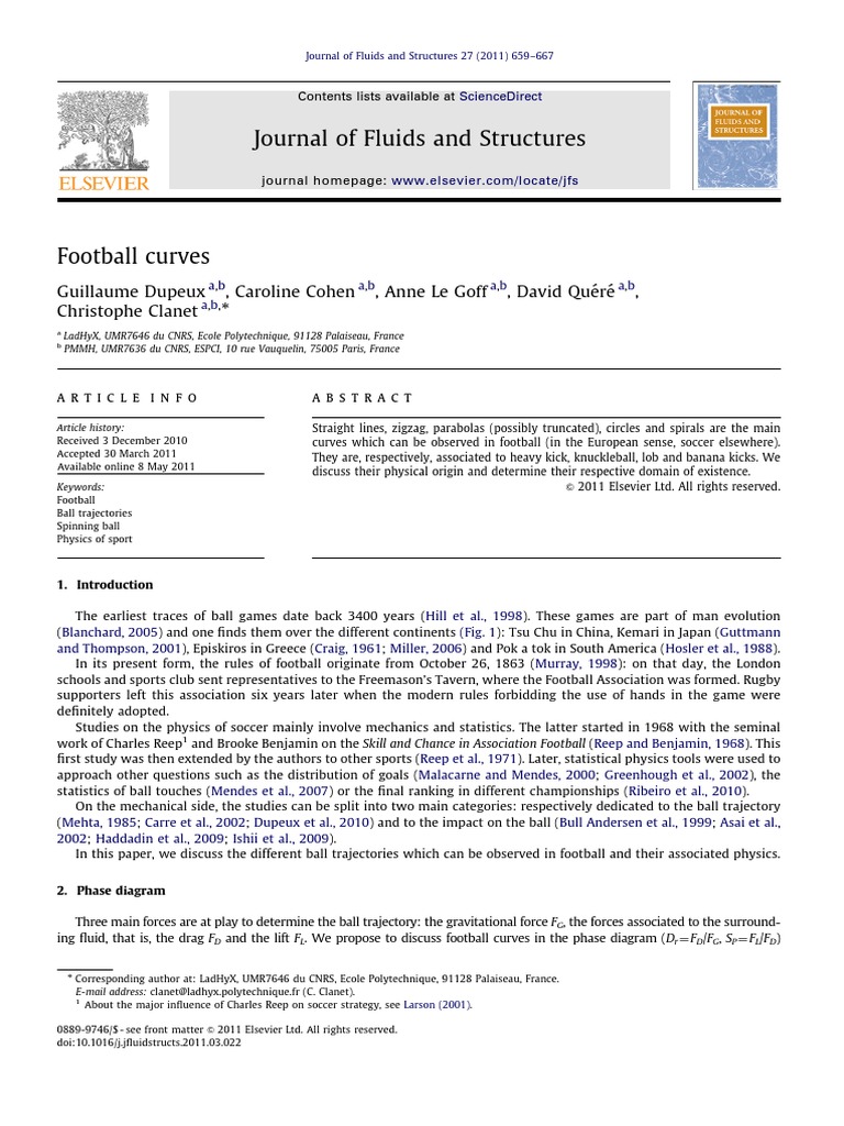 Football | PDF | Trajectory | Aerodynamics