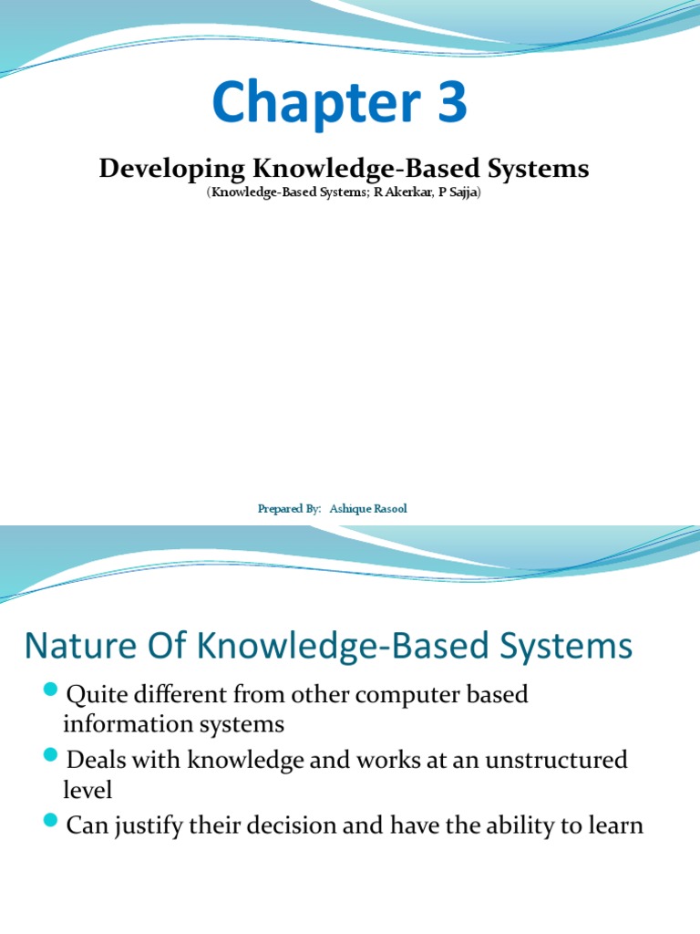 Chapter - 3 - Developing Knowledge Based Systems | PDF | Expert ...