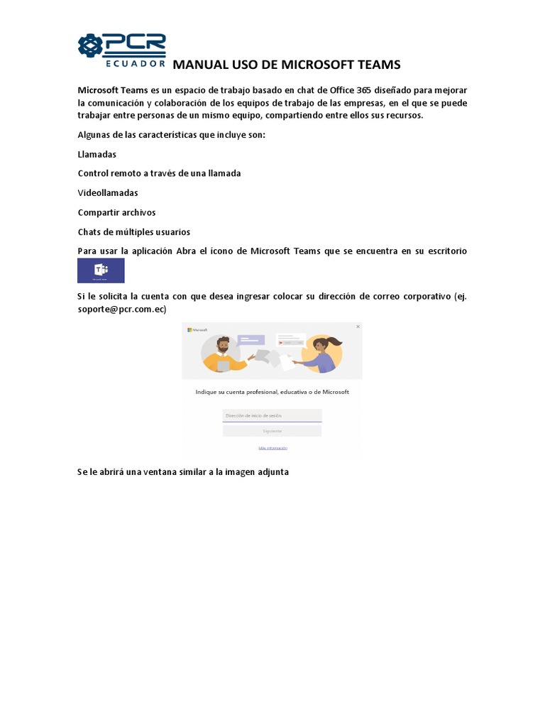 Manual Microsoft Teams | PDF | Chat en linea | Microsoft