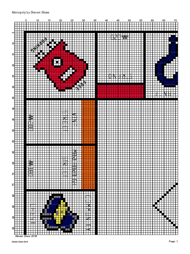 Monopoly Color Blocks by Steven Shaw | PDF | Needlework | Embroidery ...
