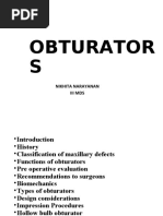Obturator | PDF | Prosthodontics | Human Head And Neck