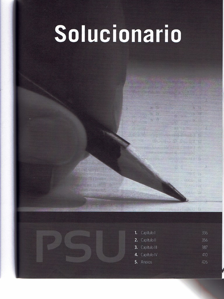 C6-Solucionario-PSU UC SANTILLANA PDF | PDF