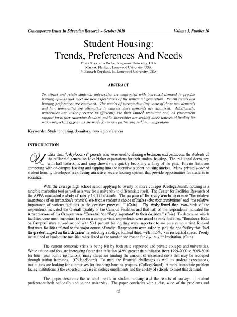 Trends in Student Housing Design | PDF | Dormitory | Bonds (Finance)
