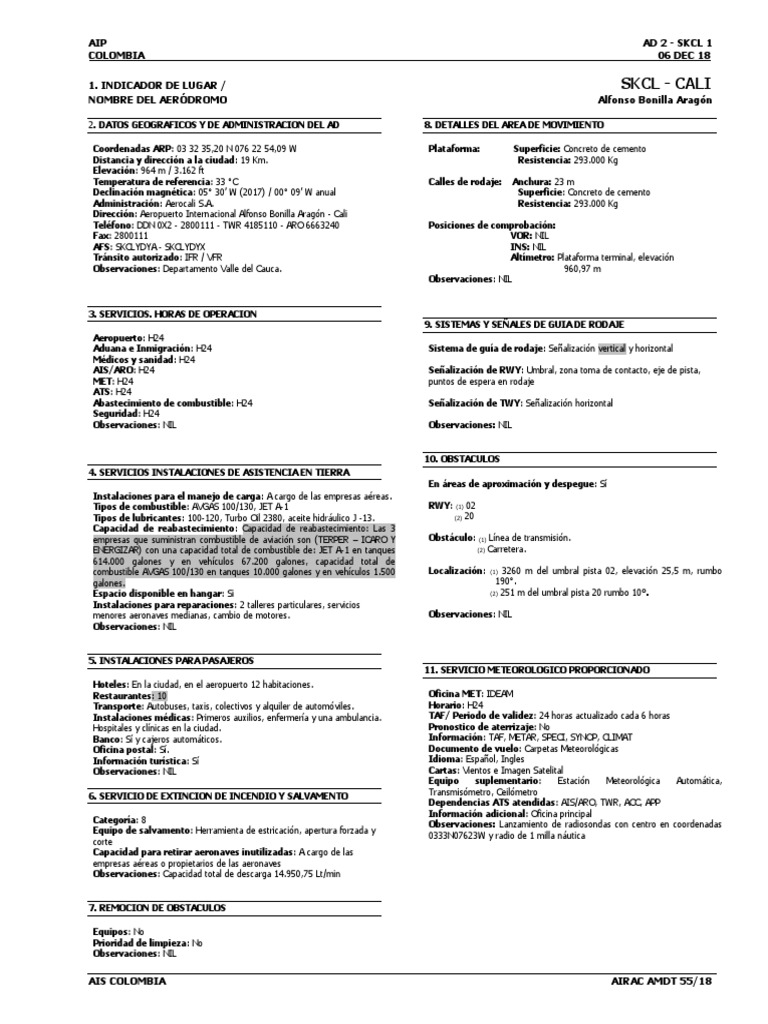 15 SKCL PDF | PDF | Aeropuerto | Aeronave