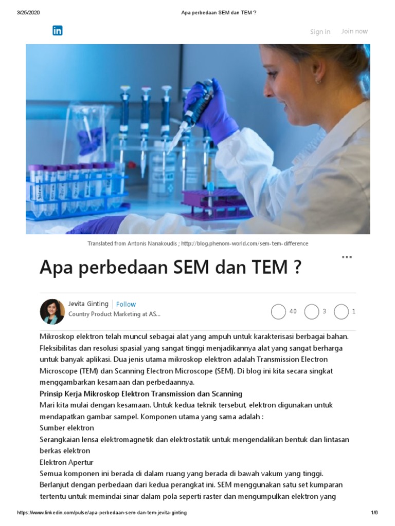 Apa Perbedaan SEM Dan TEM | PDF
