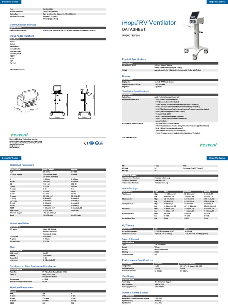 Web Vent PCV A | PDF | Respiration | Clinical Medicine