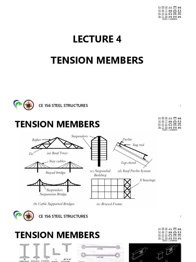 Lec 4 Tension Members | PDF | Strength Of Materials | Fracture