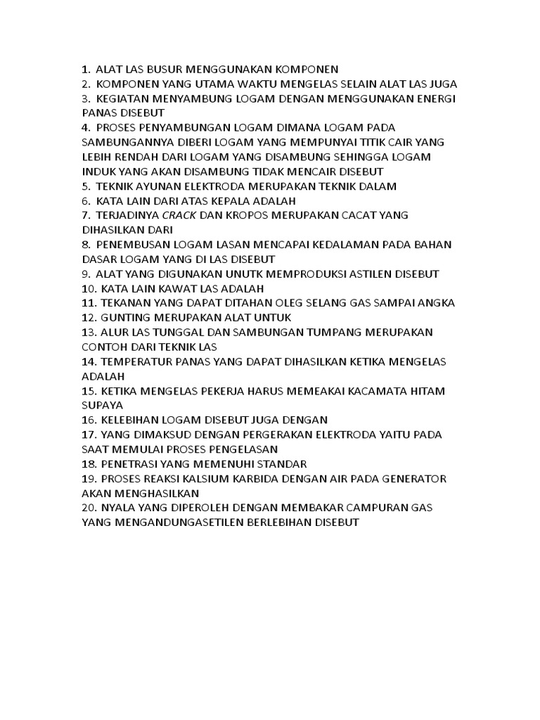 Alat Las Busur Menggunakan Komponen | PDF