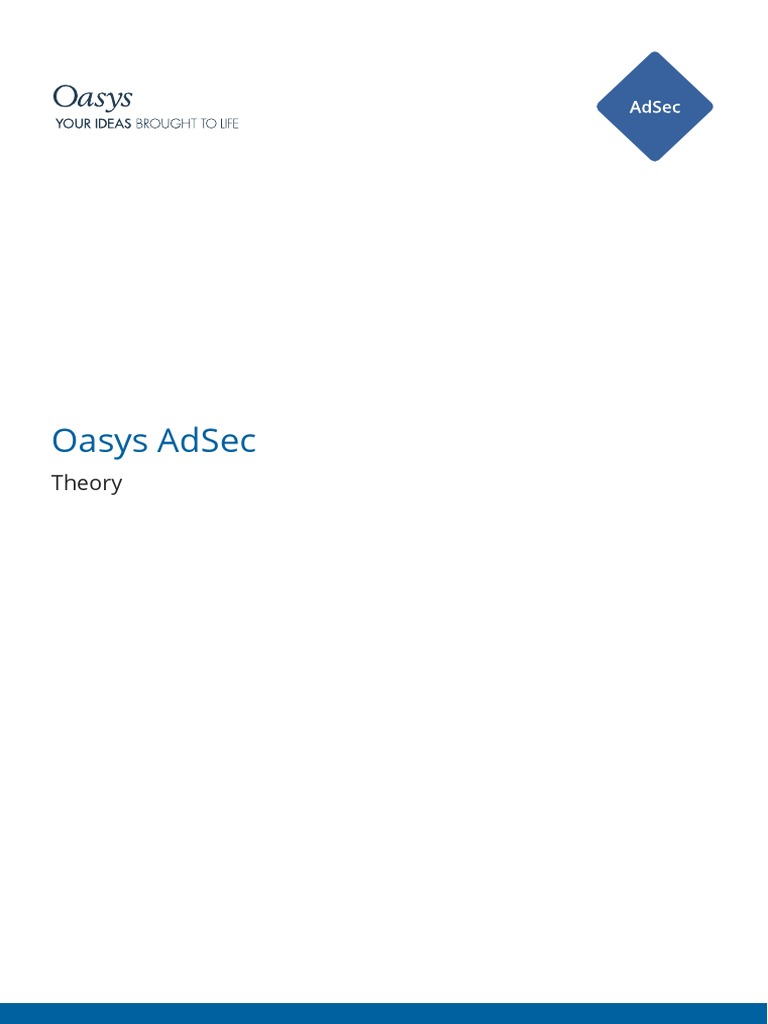 AdSec Theory PDF | PDF | Strength Of Materials | Deformation (Engineering)