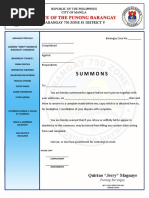 Barangay Protection Order Sample | PDF | Justice | Public Law