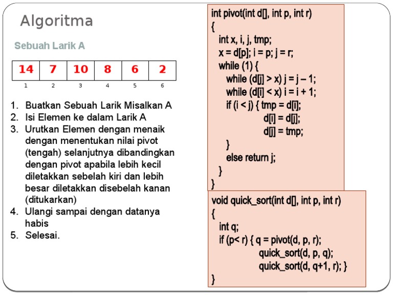 Algoritma Quick Sort | PDF