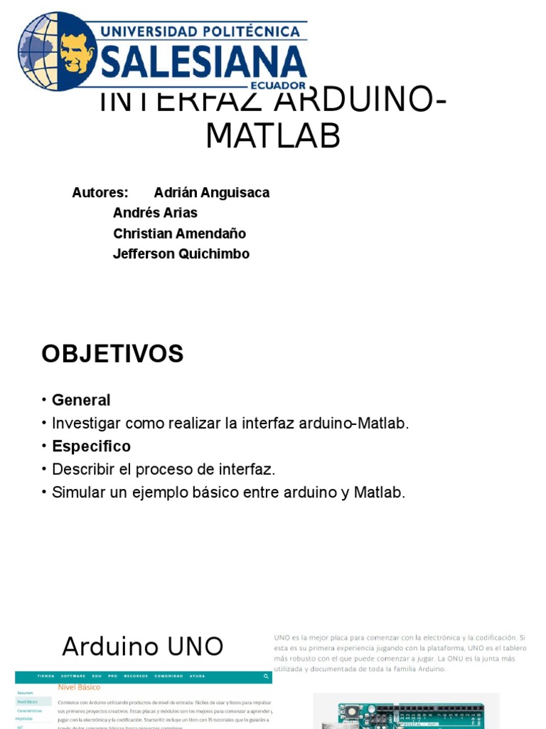 Interfaz Arduino-Matlab | PDF | Arduino | Matlab