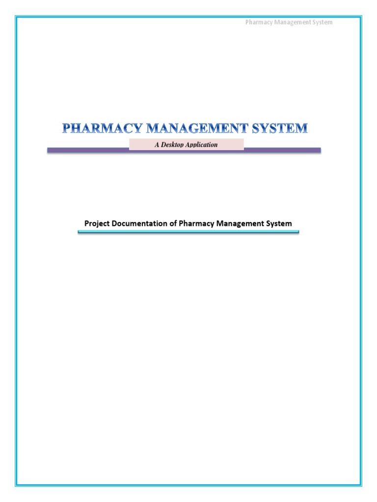Pharmacy Management System Project Docum PDF | Download Free PDF ...