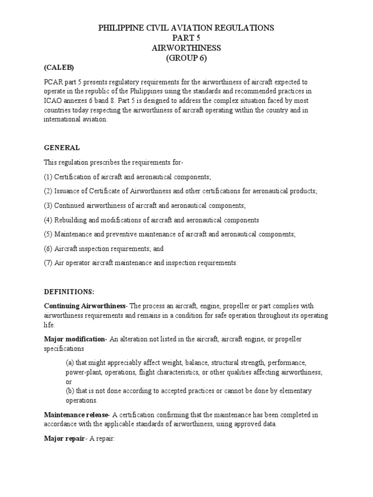 PCAR 5 Report | PDF | Aeronautics | Aerospace