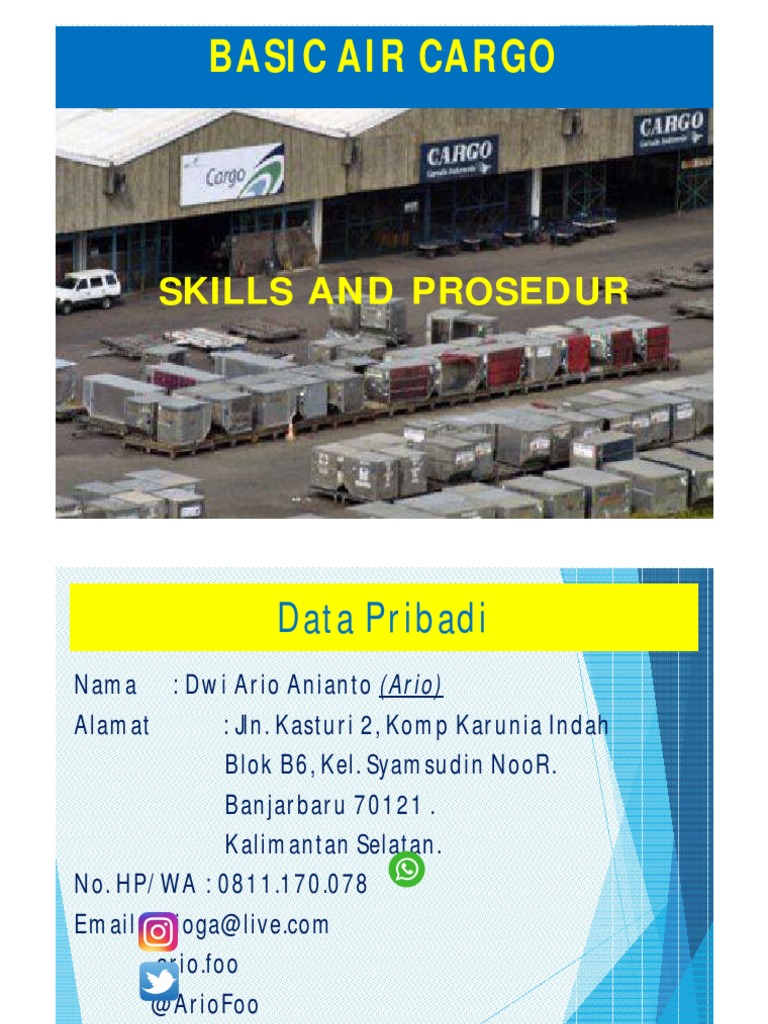Basic Cargo Handling - Tadika PDF | PDF