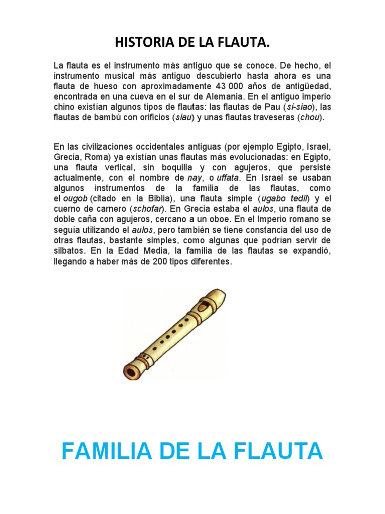 Historia de La Flauta | PDF | Clásicos