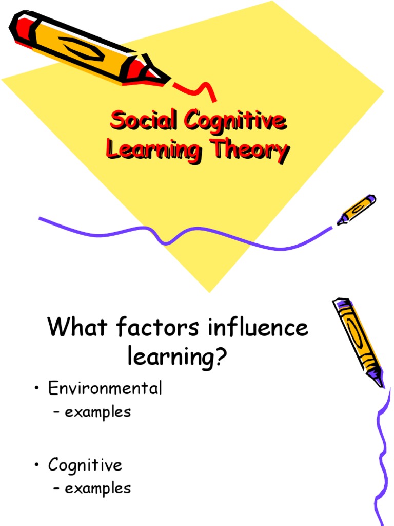 Social Cognitive Learning Theory Pdf Behavior Reinforcement