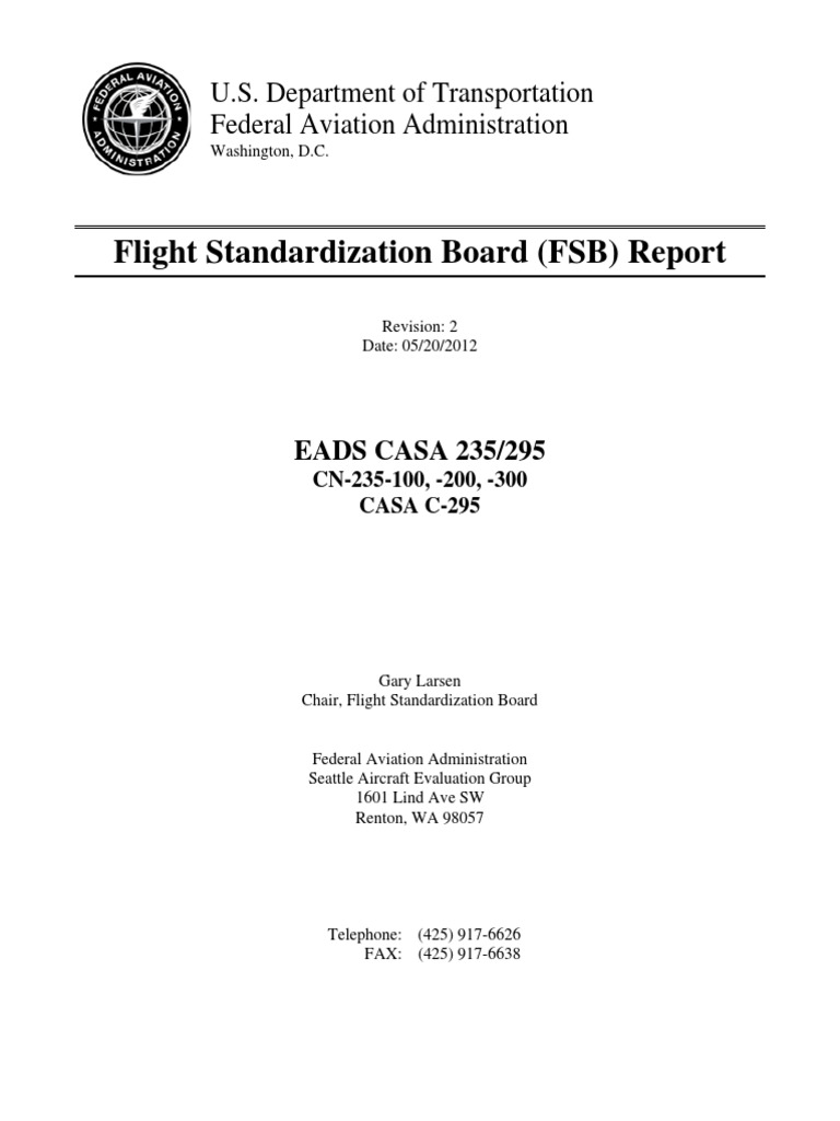 Eads Casa 235 295 r2 PDF | Download Free PDF | Federal Aviation ...