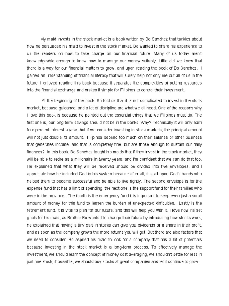 Intacc Book Review | PDF | Stock Market | Stocks