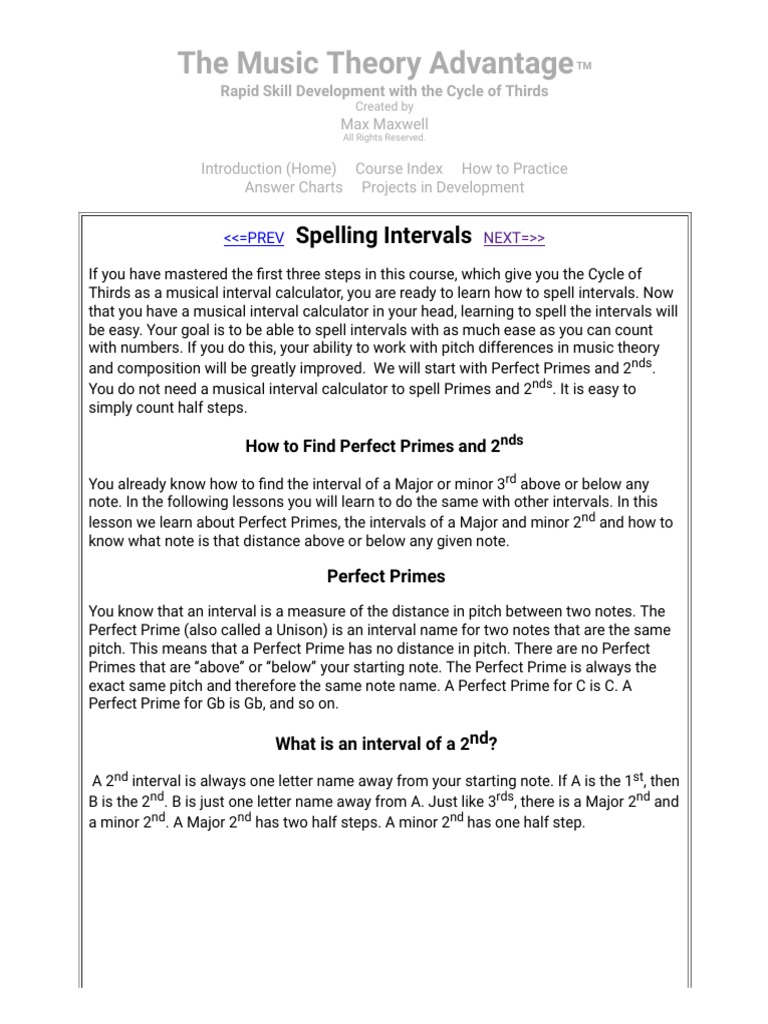 Identify Intervals | PDF | Interval (Music) | Scale (Music)