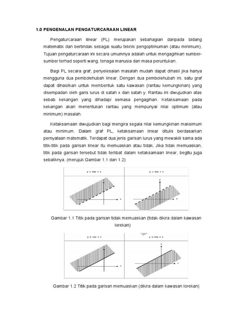 Pengaturcaraan Linear New | PDF