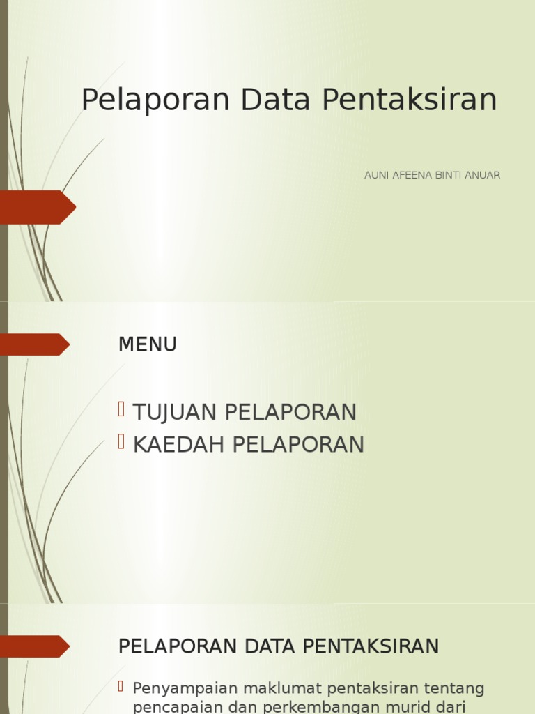 Topik 7 Pelaporan Dan Kaedah Pelaporan | PDF