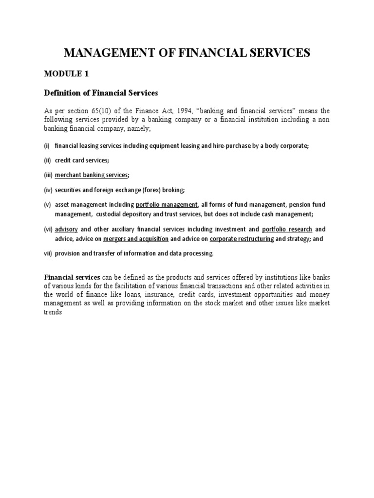 MFS Notes | Download Free PDF | Reserve Bank Of India | Financial ...