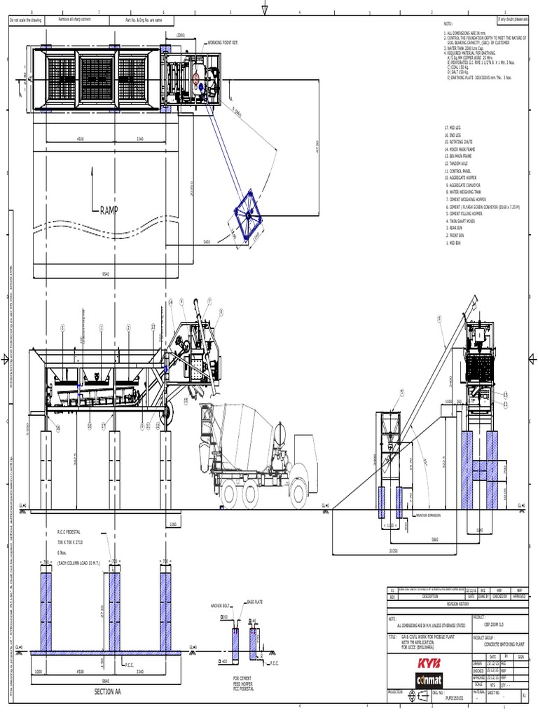 Batching Plant Architectural Drawing | Civil Engineering | Building ...