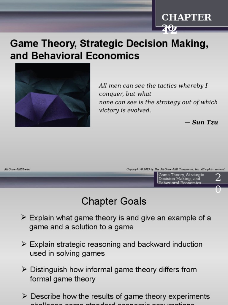 IPPTChap 020 | PDF | Game Theory | Behavioral Economics