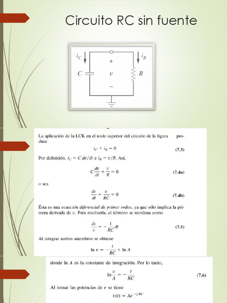 Circuito RC Sin Fuente | PDF