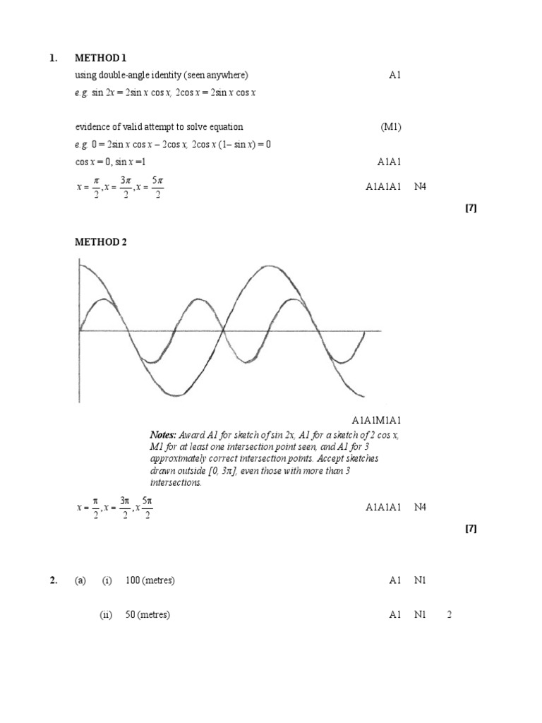 Trigonometry Worksheet MS | PDF | Sine | Area
